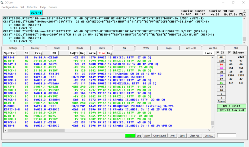 Spokane DX Association » Blog Archive » CC User & VE7CC Spotting Guide
